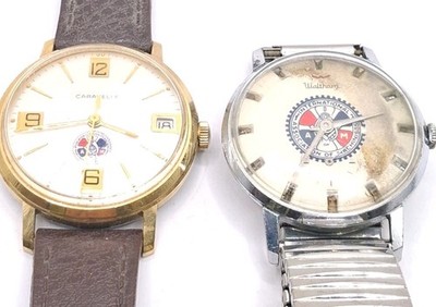 Vintage 1960s Waltham, Caravel Teamsters Union Men's Machinist Watches ...