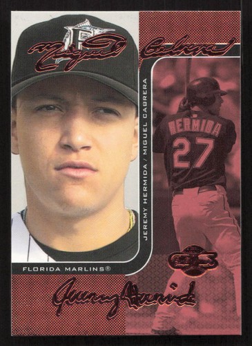 2006 Topps Co-Signers Miguel Cabrera / Jeremy Hermida Red #/150 #DUO-B ...