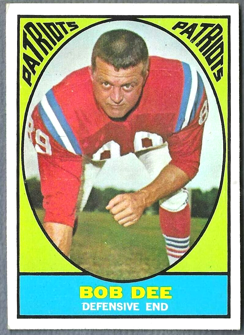 Bob Dee 1967 Topps Boston Patriots Card # 14 EX | eBay