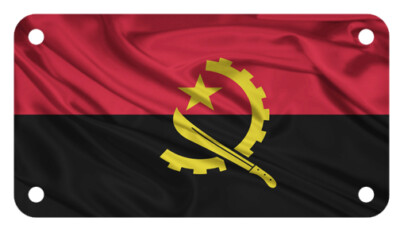 Angola Flag Motorcycle ATV 4" x 7" License Plate Patriotic Wave Version ...
