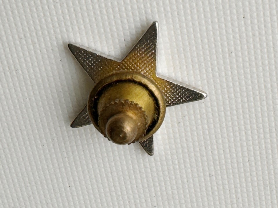 Vintage five-pointed star lapel pin 0.5 inch | eBay