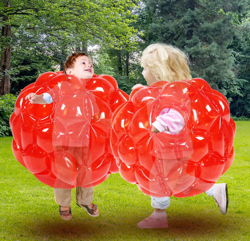 2PCS 60cm Inflatable Body Bubble Bumper Ball Wearable PVC Bopper Zorb ...