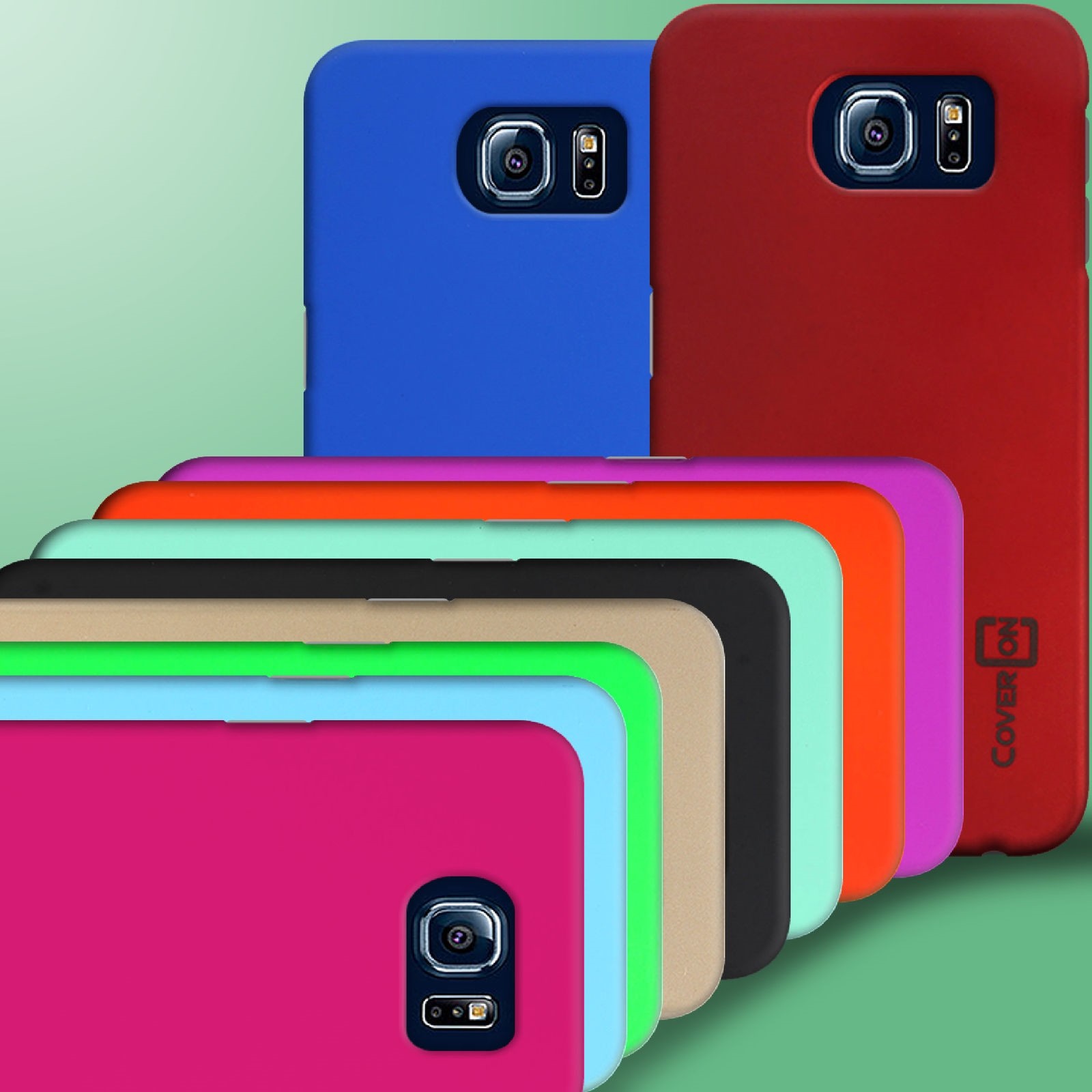 For Samsung Galaxy S6 Hard Case Slim Rubberized Matte Thin Snap-On ...