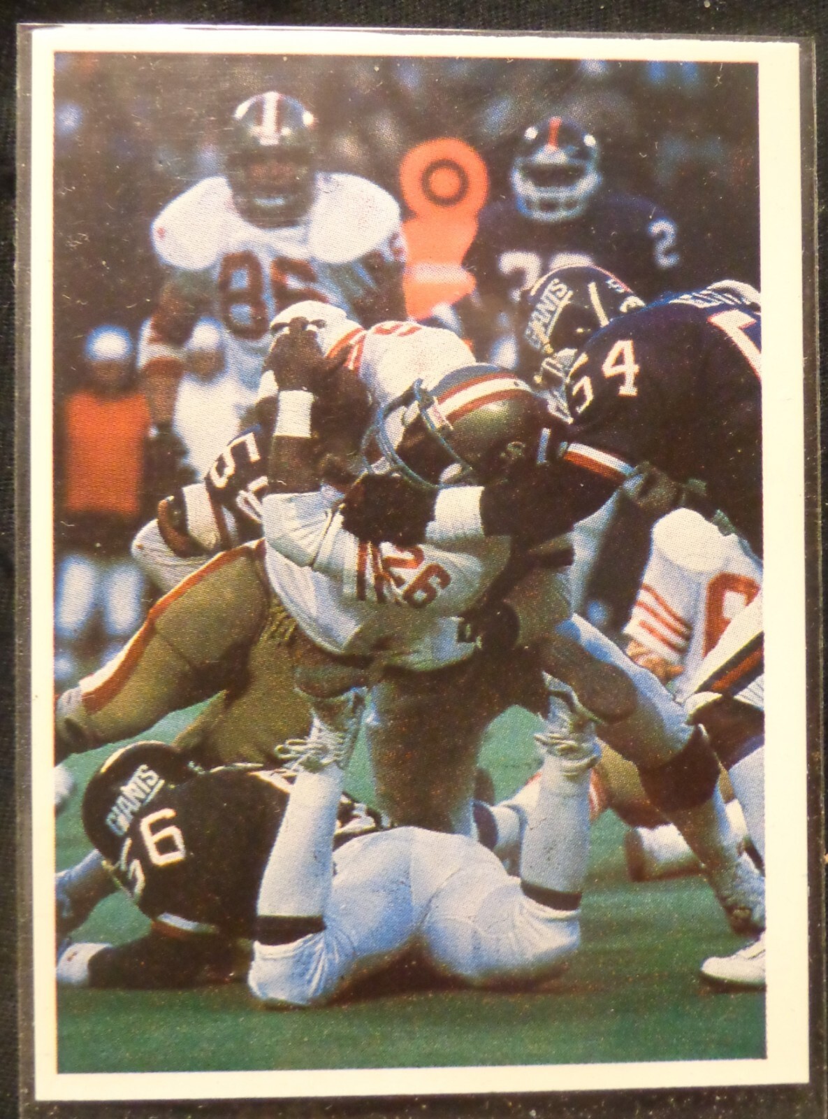 1986 Jeno's Football Card #3 Giants Andy Headen (Clemson) & Wendell ...