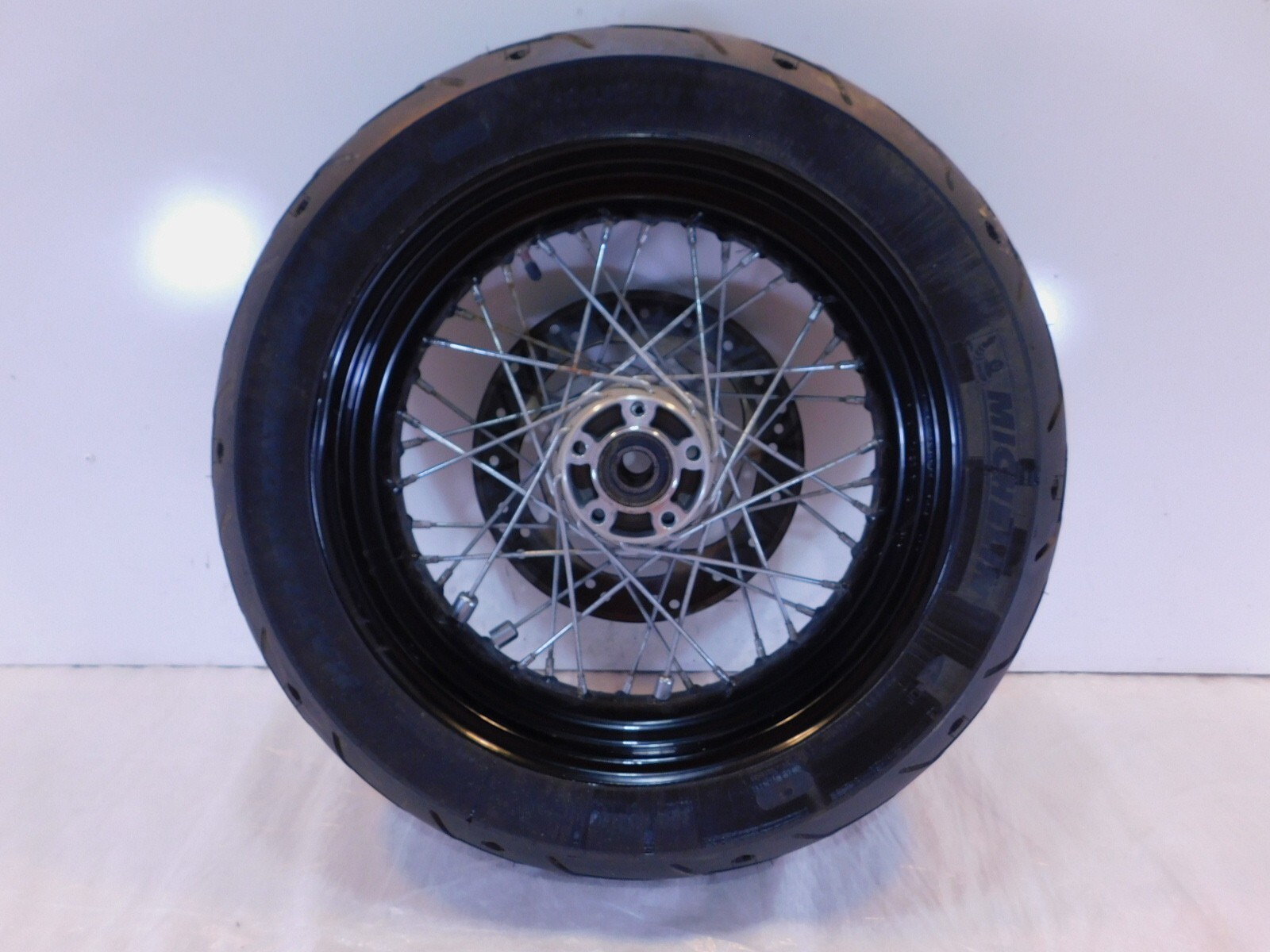 BENT Harley Davidson Dyna Super Glide & Low Rider Laced Rear Wheel Rim ...