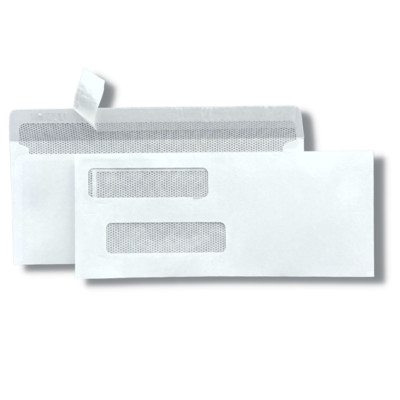 50 Double Window Self Seal Envelopes for QuickBooks Checks Security ...