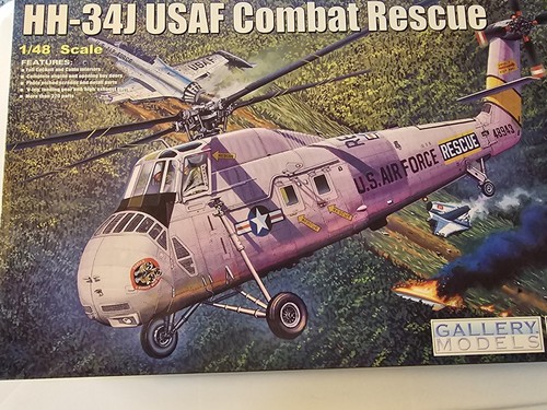 MRC 1:48 HH-34J USAF Combat Rescue Helicopter Model Kit #64104 Sealed ...