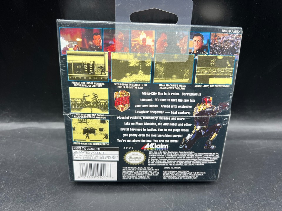 Judge Dredd Nintendo Game Boy FACTORY SEALED RARE | eBay