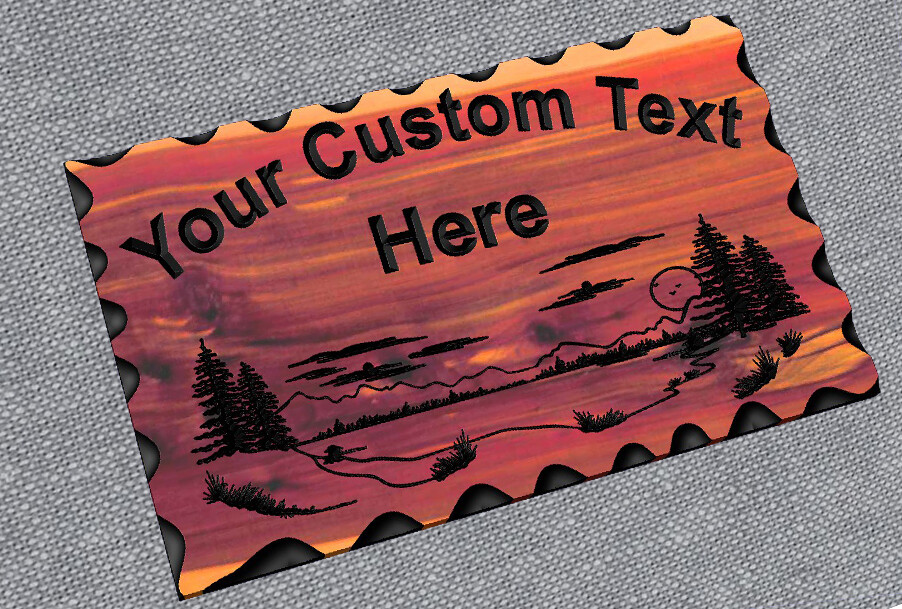 Personalized Custom Carved Wood Sign - Routed Cedar Rustic Plaque Home ...