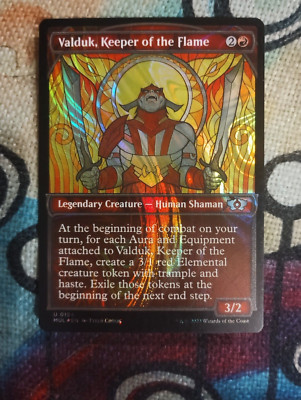 HALO FOIL Valduk, Keeper of the Fame - MUL - NM - Magic: The Gathering ...