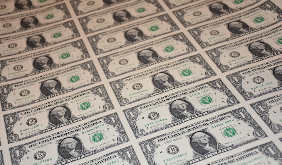 $1 UNCUT SHEET ONE DOLLAR BILLS $1x50 2021 UNITED STATES CURRENCY MONEY ...