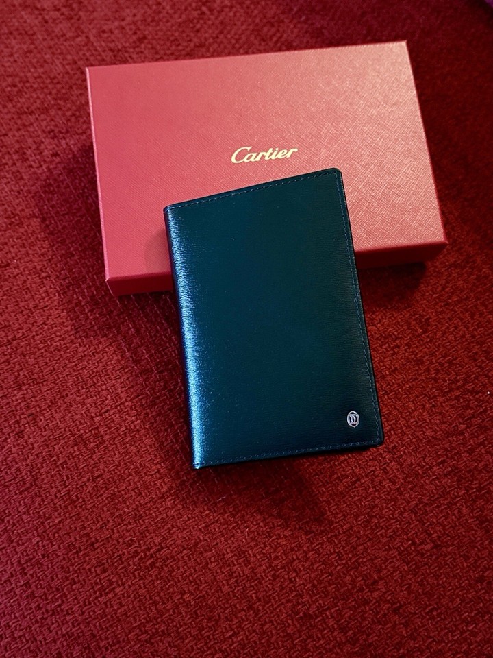 Cartier VIP Gift Black Leather Passport Holder - New Boxed Luxury Ad ...