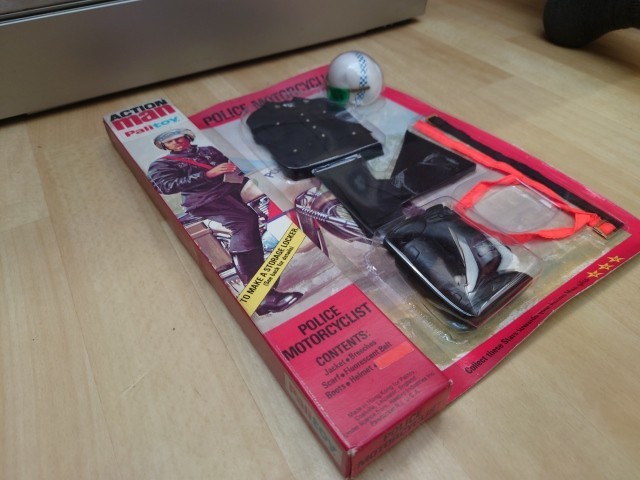 Vintage Action Man Police Motorcycle Palitoy Carded | eBay UK