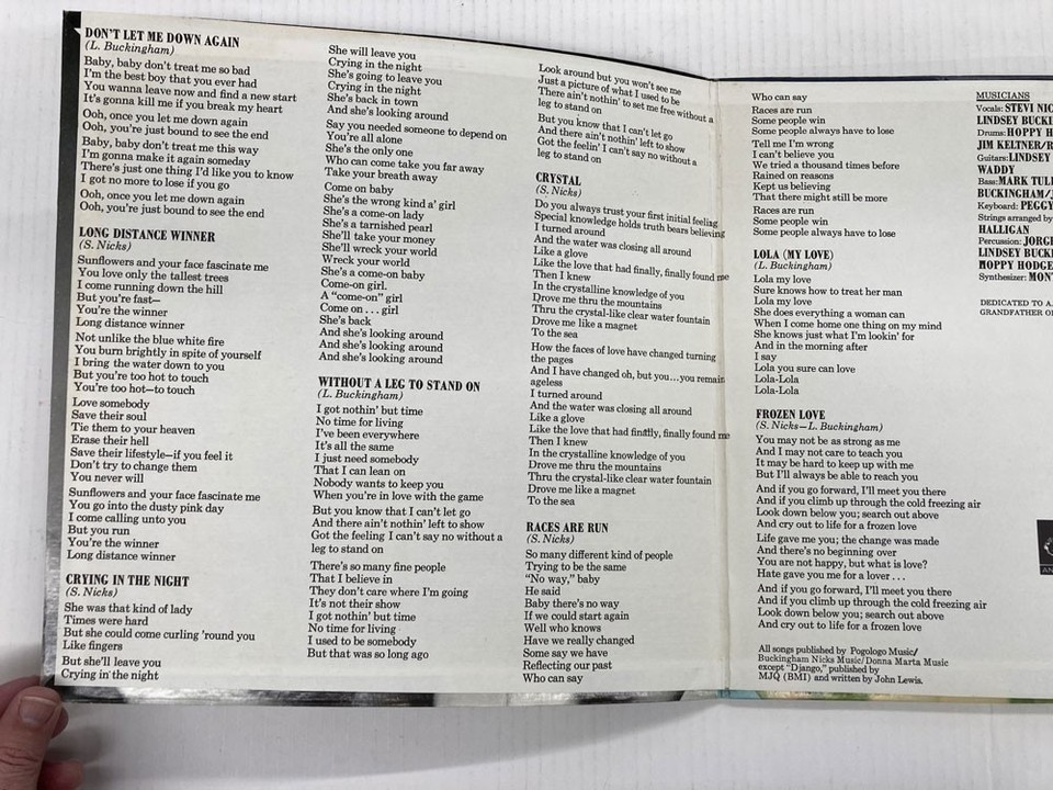BUCKINGHAM NICKS BUCKINGHAM NICKS 1973 VINYL 9.0 SLEEVE 8.0 ...