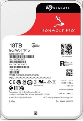 ST18000NT001 Seagate IronWolf Pro 18TB 7.2K NAS SATA 3.5" 256M Hard ...
