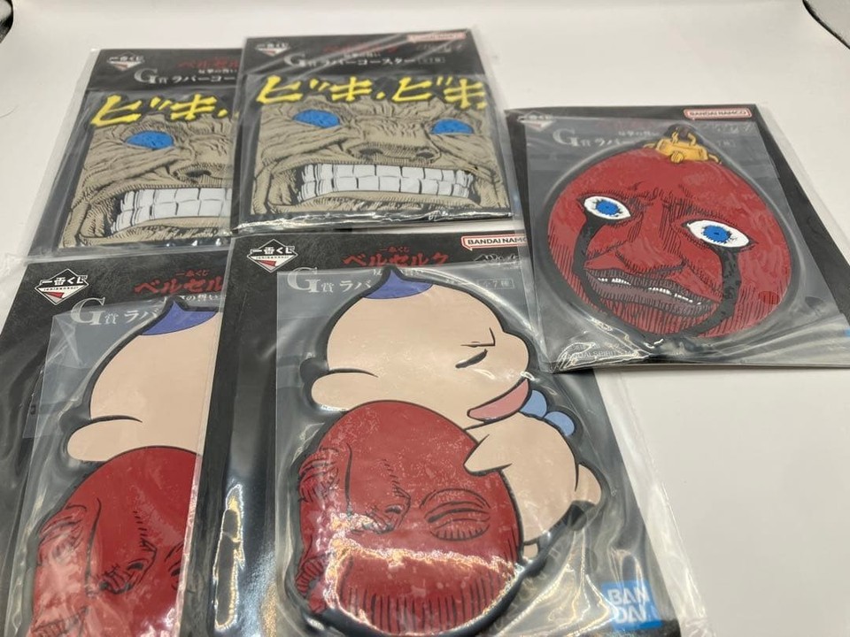 Berserk Ichiban Kuji 16-Piece Set Canvas Boards, Rame Coasters, Acrylic ...