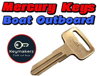Mercury Outboard Marine Boat Keys Replacement Spare key Cut to Your ...