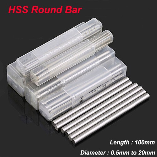 HSS Round Bar 100mm Length High Speed Steel Rod Dia 0.5-20mm Metal ...