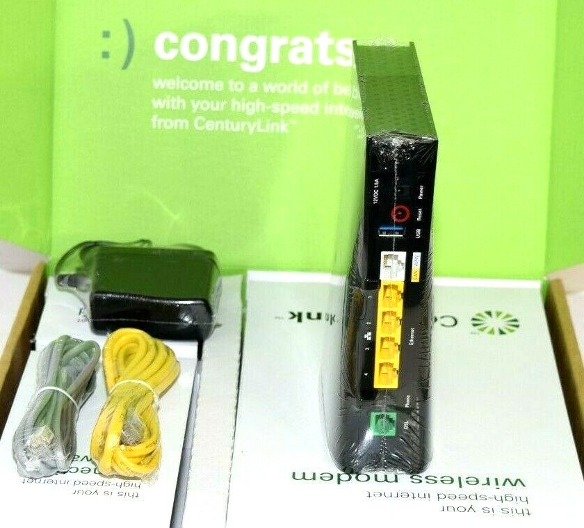 CenturyLink Technicolor C1100T 802.11n DSL VDSL2 Modem WiFi Wireless ...
