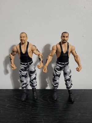 WWF WWE Mattel Elite Bushwhackers Legends Tag Team Luke Butch Figures ...