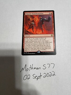 Chaotic Transformation Rare Dominaria United MTG In Hand Magic Card | eBay