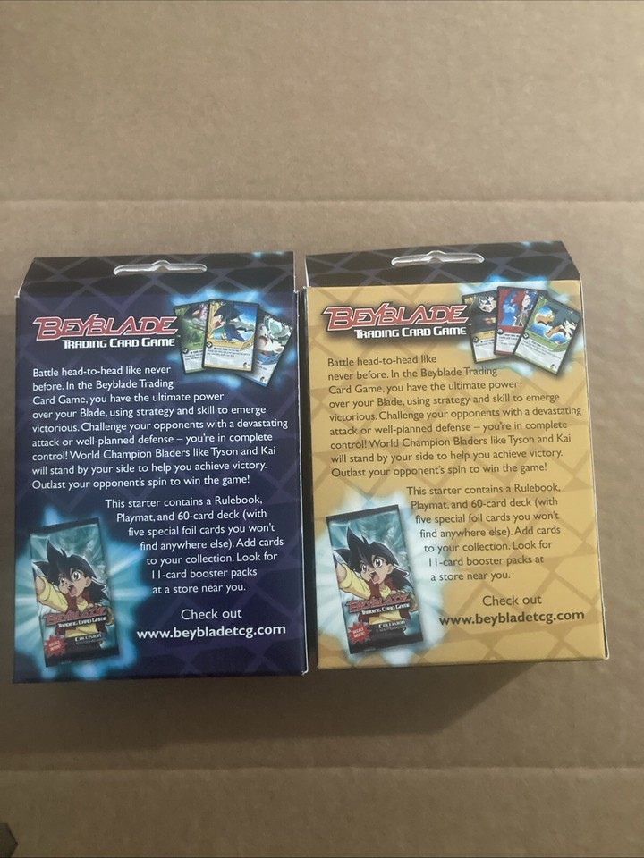 Beyblade 2003 Trading Card Game Collision 60-card Starter Deck #1 and ...