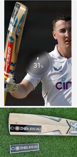 Cricket Bat Stickers Sponsorship Sticker similar to Harry Brooks Bat ...