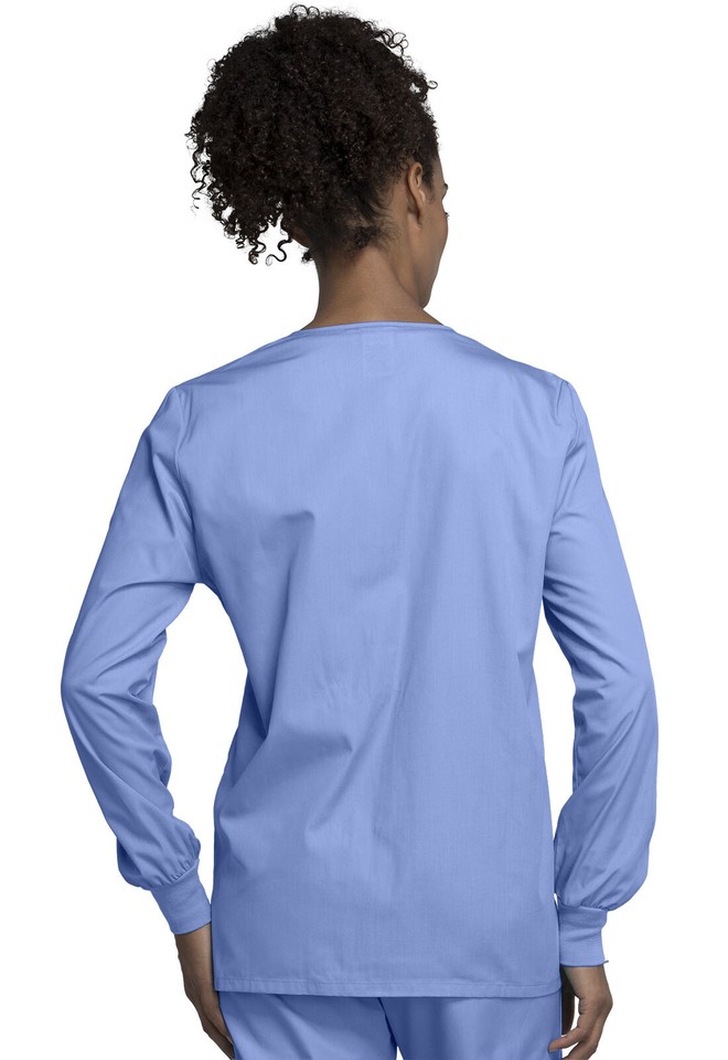 Cherokee Workwear Women Originals Snap Front Warm-Up Jacket 4350 CIEW ...