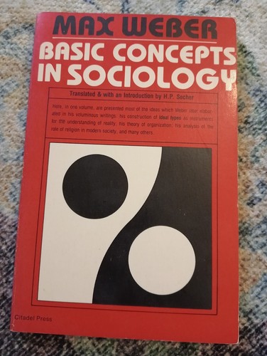 179592 Max Weber BASIC CONCEPTS IN SOCIOLOGY Citadel Press Taschenbuch ...