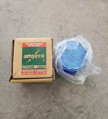 Vintage AMSECO SL-401 Blue STROBE LIGHT (new in box) | eBay