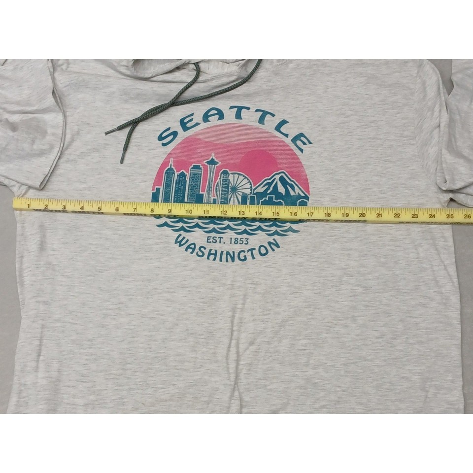 Prairie Mountain (2XL) Light Gray Seattle Washington Light Long Sleeve ...