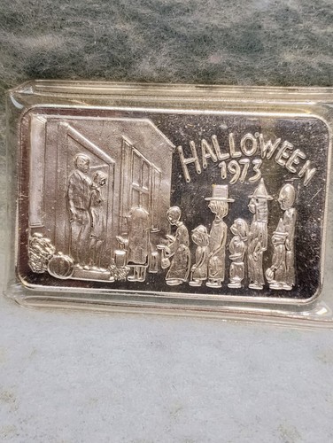 1973 HALLOWEEN ~ 1oz .999 SILVER BAR ~ K&D COINS (RARE) | eBay
