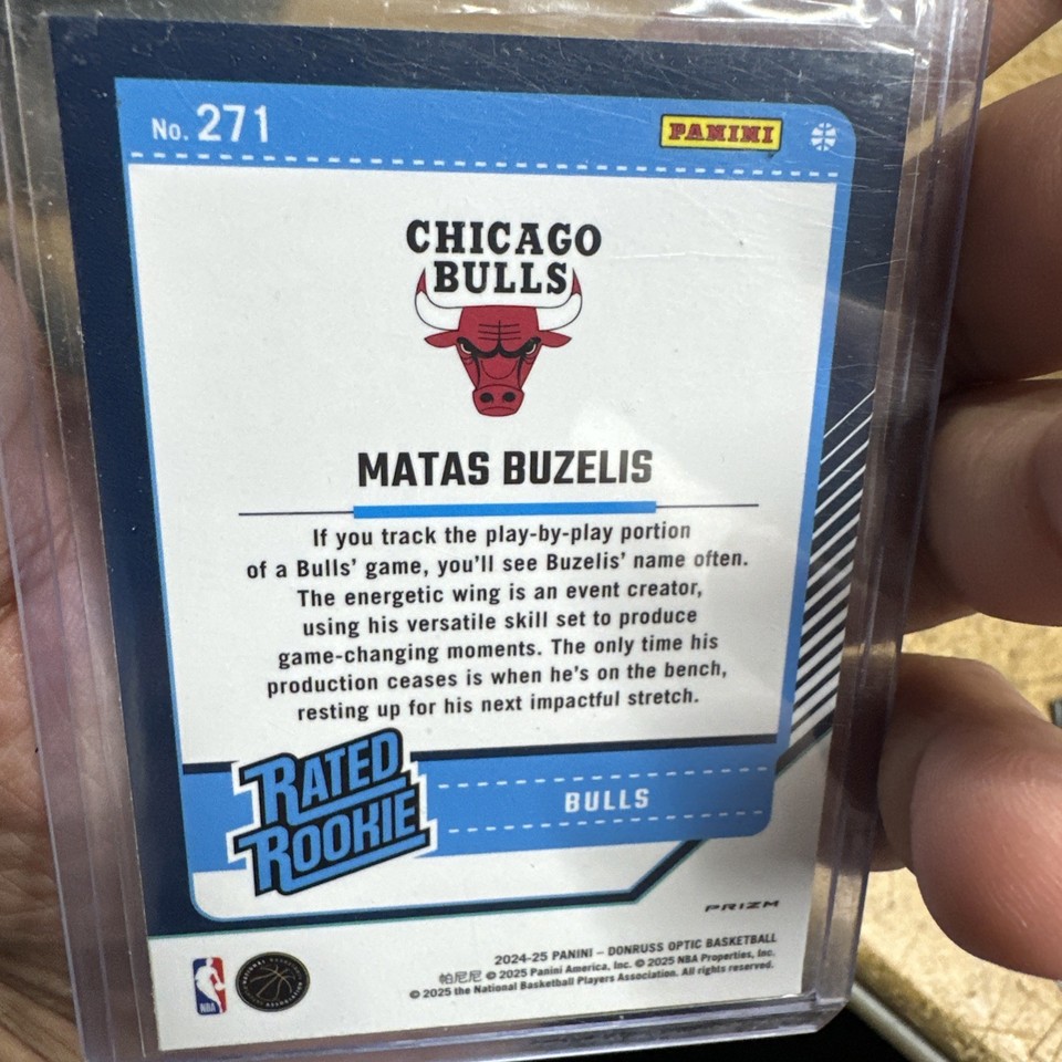 20 24–25 Panini Donruss Optic Number 271 Matas Buzelis | eBay