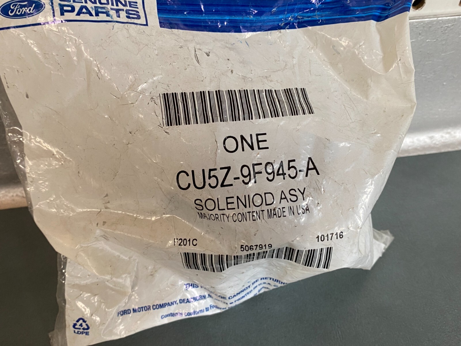 2013-2020 Ford Fusion Vapor Canister Purge Solenoid CU5Z-9F945-A NOS ...