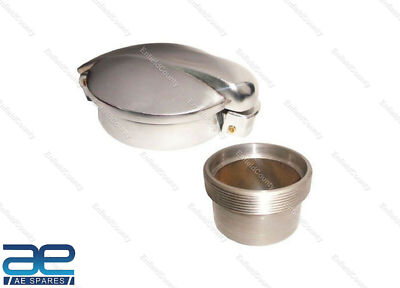 Monza Alloy Petrol Tank Fuel Flip Cap With Filler Neck Cafe Racer 2-1/2 ...