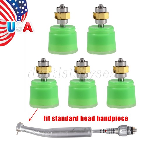 1-5Pcs Dental Turbine Cartridge Rotor /LED Fiber Optic Handpiece 6Holes ...