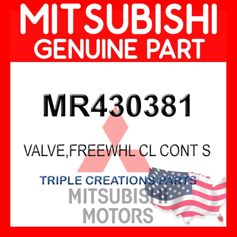 Genuine Mitsubishi Mr430381 Valve Freewheel Clutch Control Solenoid OEM ...