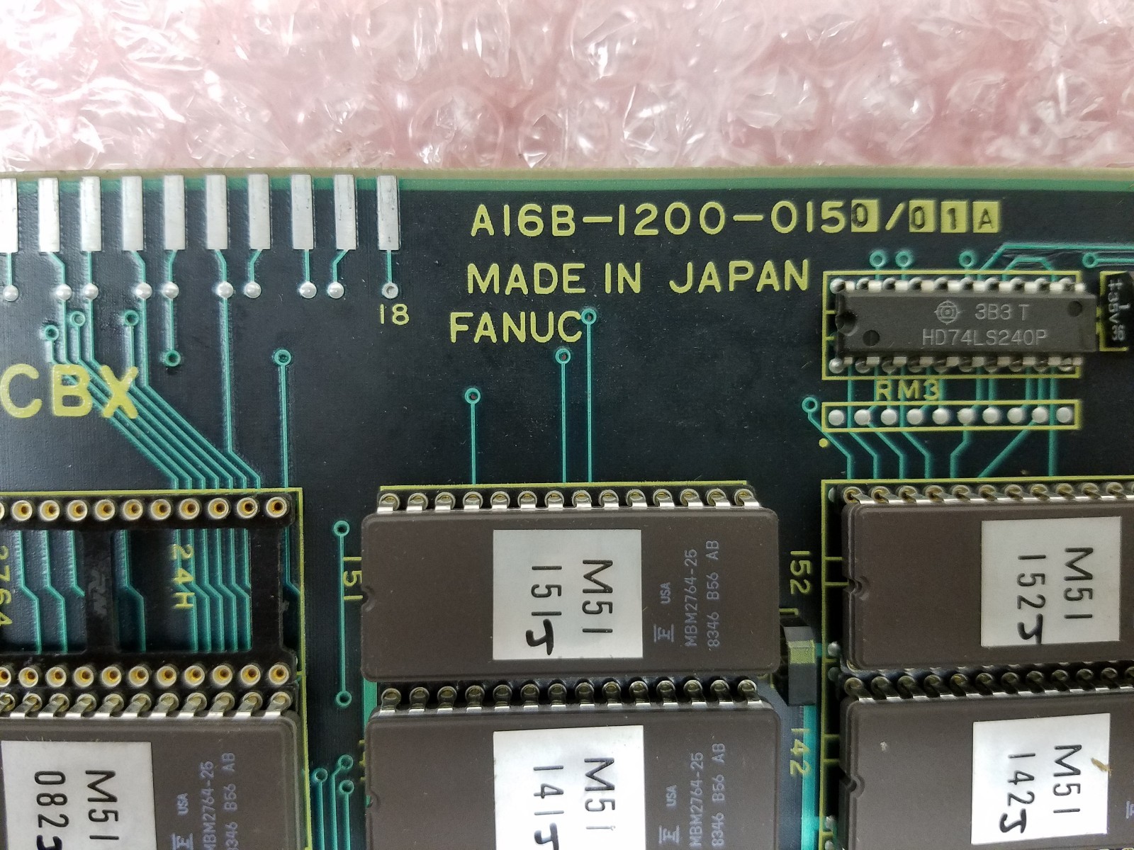 FANUC A16B-1200-0150/01A / A320-1200-T154/01 RC ROM-F03 PC Control ...