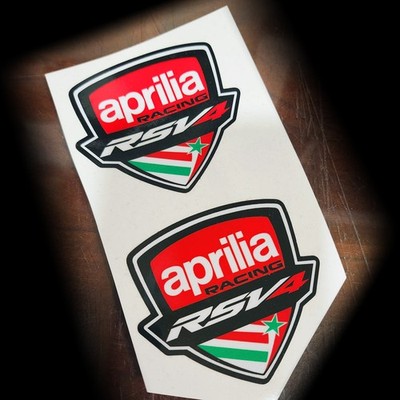 aprilia racing rsv4 tank badge decals | eBay