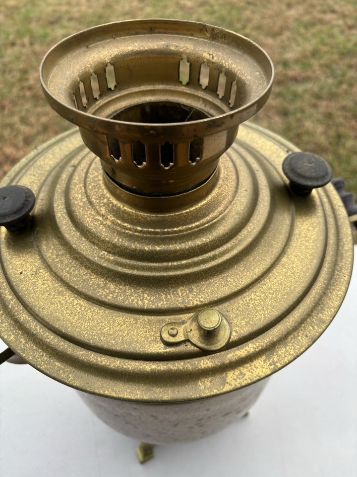 Antique Brass Russian Samovar Wood Handle Knob Tea Pot, 17" Tall | eBay