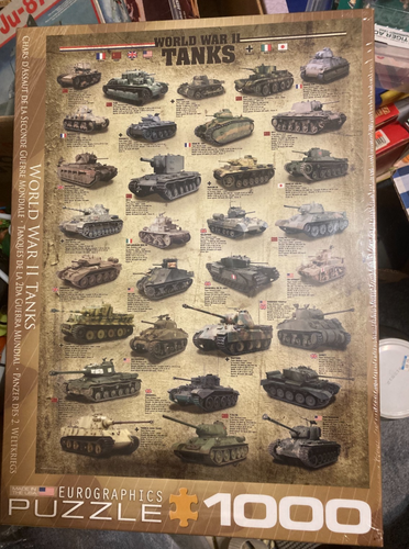 World War II Tanks 1000 pcs Puzzle - EuroGraphics NEW SEALED ...