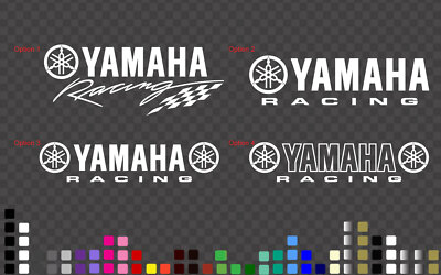 YAMAHA Racing Banner Decal Sticker Car Window Bike Windscreen 10~120cm ...