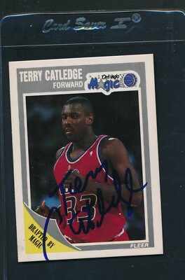 1989/90 Fleer #108 Terry Catledge Orlando Magic Signed Auto *54249 | eBay