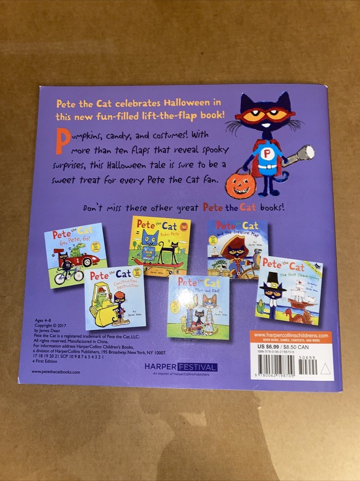 Pete the Cat: Trick or Pete : A Halloween Book for Kids by James Dean ...