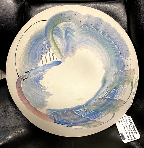 James Rothrock Pottery Hand Painted Decorative Bowl 13 Inch "88 ...