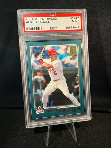 Albert Pujols 2001 Topps Traded *50 Years* #T247 Rookie Card (RC) PSA 9 ...