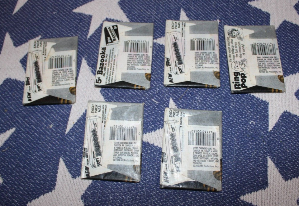 Lot Of 6 Vintage 1984 Topps Michael Jackson Trading Cards SEALED Wax ...