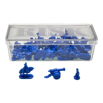 Risk Game Blue Military Miniatures Infantry Cavalry Artillery ...