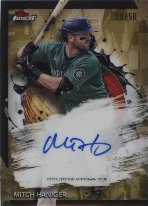 2024 Topps Finest - Finest Autographs Mitch Haniger #FA-MH Gold ...