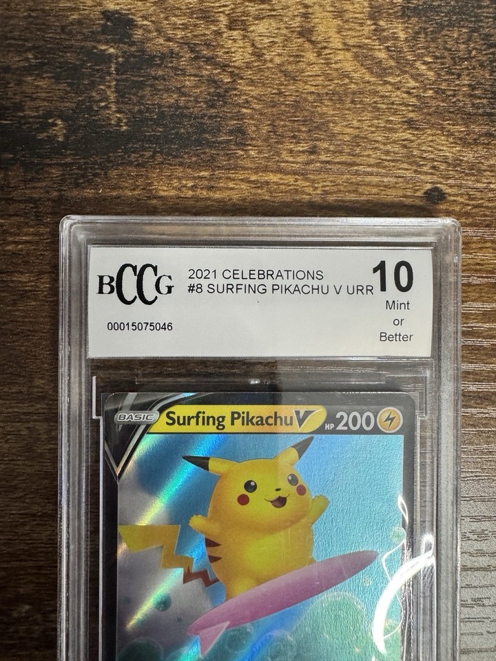 Pikachu SURFING POKEMON BCCG 10 CARD CELEBRATIONS Surf SP 2021 Pokémon ...